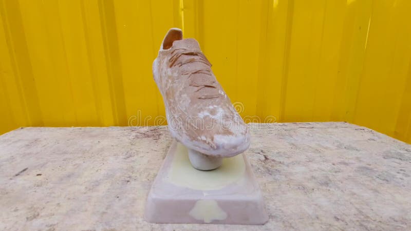 The Process of Making the Soccer Golden Boot Trophy is Made of Fiber ...