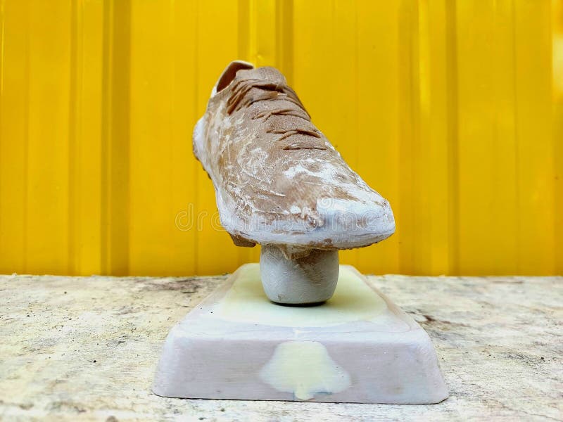 The Process of Making the Soccer Golden Boot Trophy is Made of Fiber ...