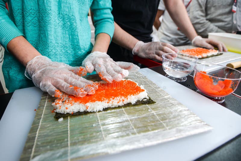 Process of making sushi stock photo. Image of color, making - 88308668