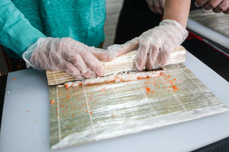 Process of making sushi stock photo. Image of japanese - 88308744