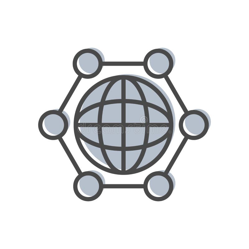 Process Management Icon with Monitor Sign Stock Vector - Illustration ...