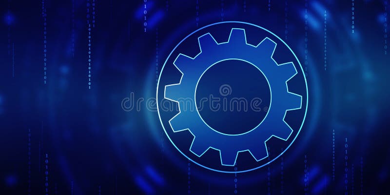 Cog Gear Wheel on the Technology Abstract Background Stock Photo ...