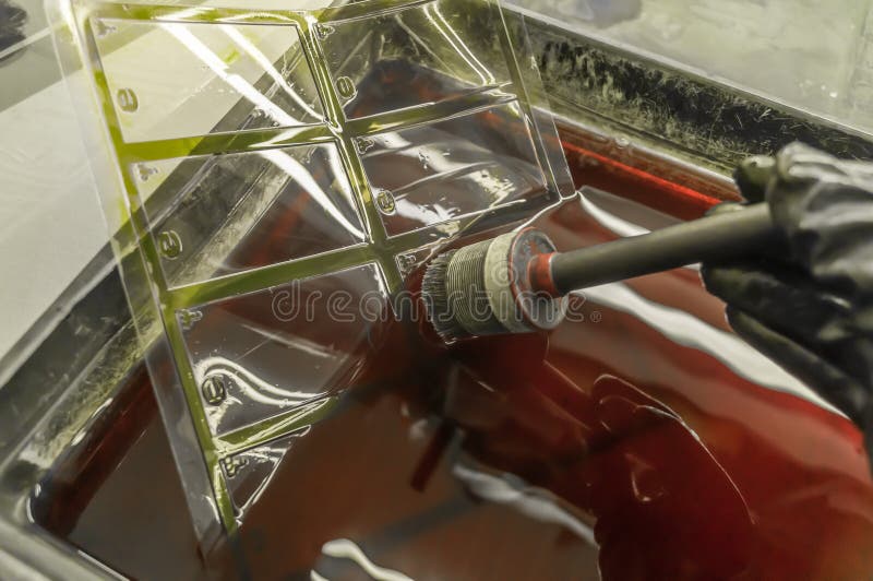 The Process of Manual Washing of Polymer Printing Plates in a Special ...