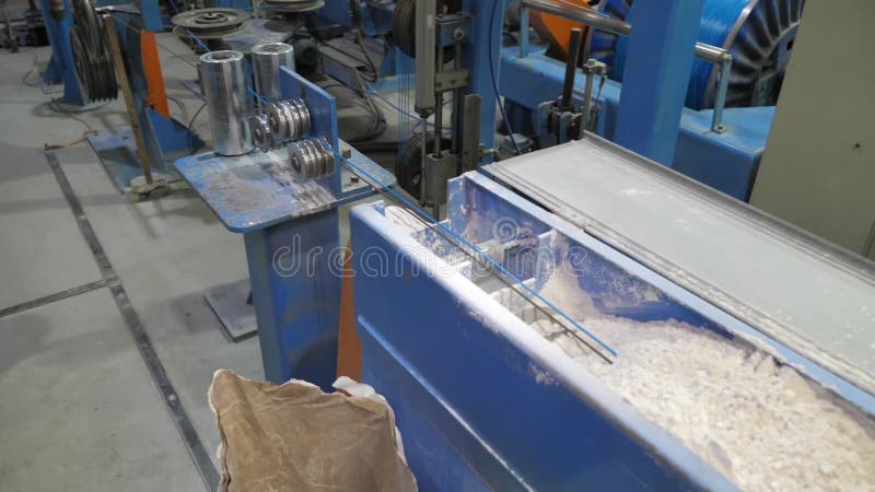 Cable Manufacturing in a Cable Factory Stock Footage - Video of ...