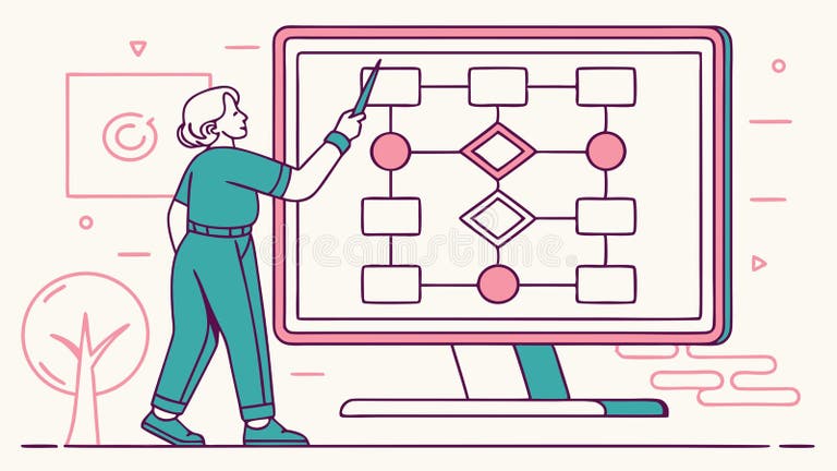 Process Mapping: Visualizing Business Workflows Clearly, Vector Design ...