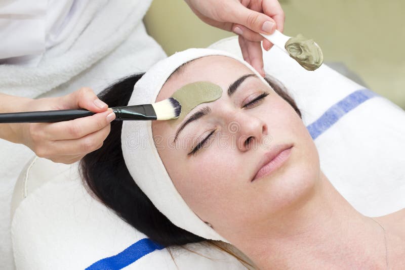 Process of Massage and Facials Stock Image - Image of male, female ...
