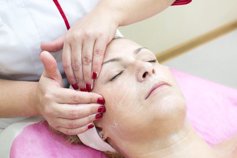 Process of Massage and Facials Stock Image - Image of head, face: 80617283