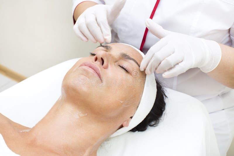 Process of Massage and Facials Stock Photo - Image of mask, gentle ...
