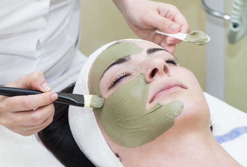 Process of Massage and Facials Stock Image - Image of head, beautiful ...