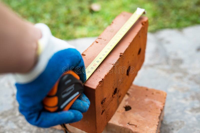 The Process of Measuring the Size Stock Image - Image of hand, body ...