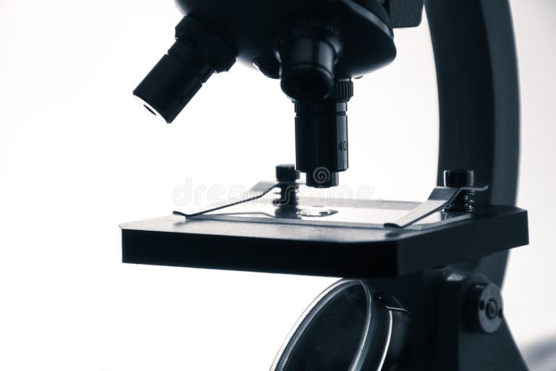 The Process of Medical Research Under a Microscope Stock Photo - Image ...