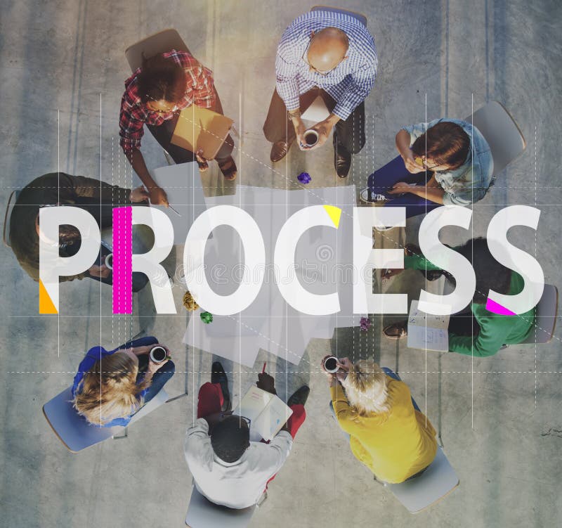 Process Method Strategy Operation Procedure Concept Stock Image - Image ...