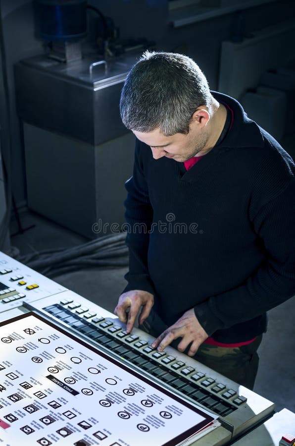 The Process of Offset Printing and Color Correction Stock Photo - Image ...