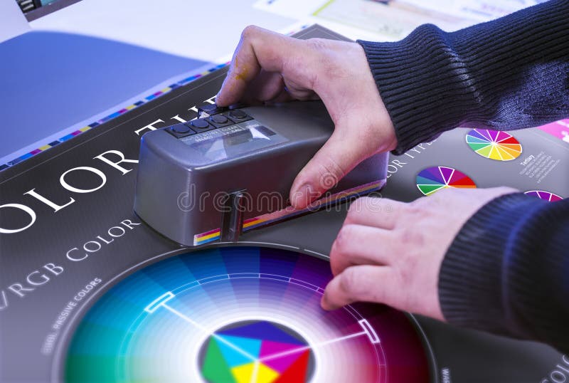 The Process of Offset Printing and Color Correction Stock Photo - Image ...