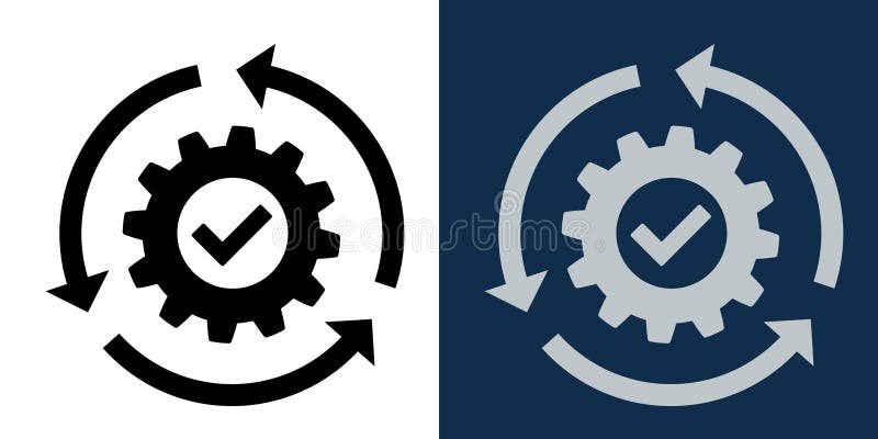 Check Process Icon Stock Illustrations – 10,184 Check Process Icon ...