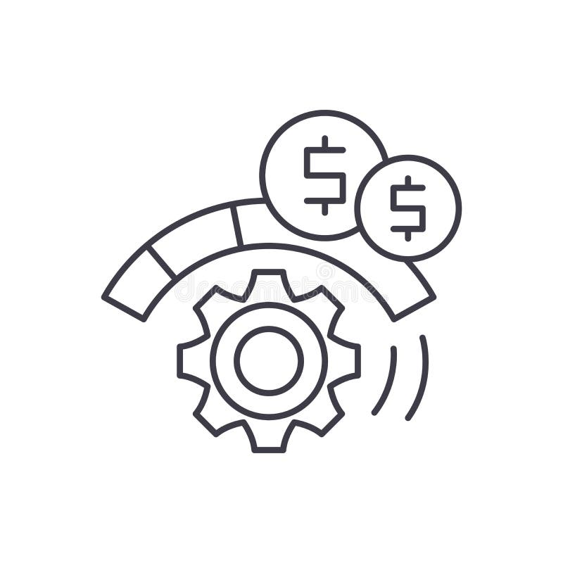 Process Optimization Line Icon Concept. Process Optimization Vector ...