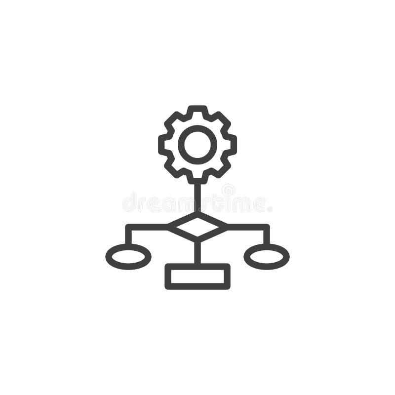 Process Optimization Line Icon Stock Vector - Illustration of development, sign: 372102690