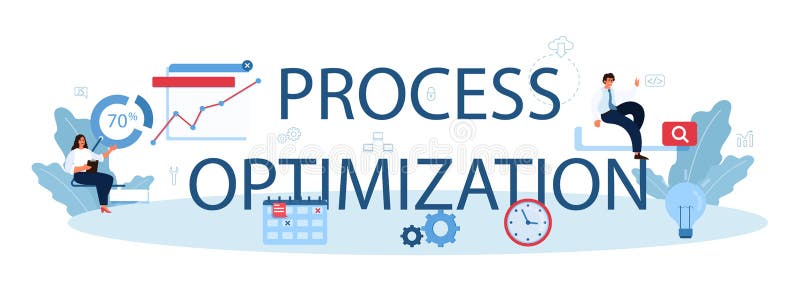 Process Optimization Concept Set. Idea of Business Improvement Stock ...