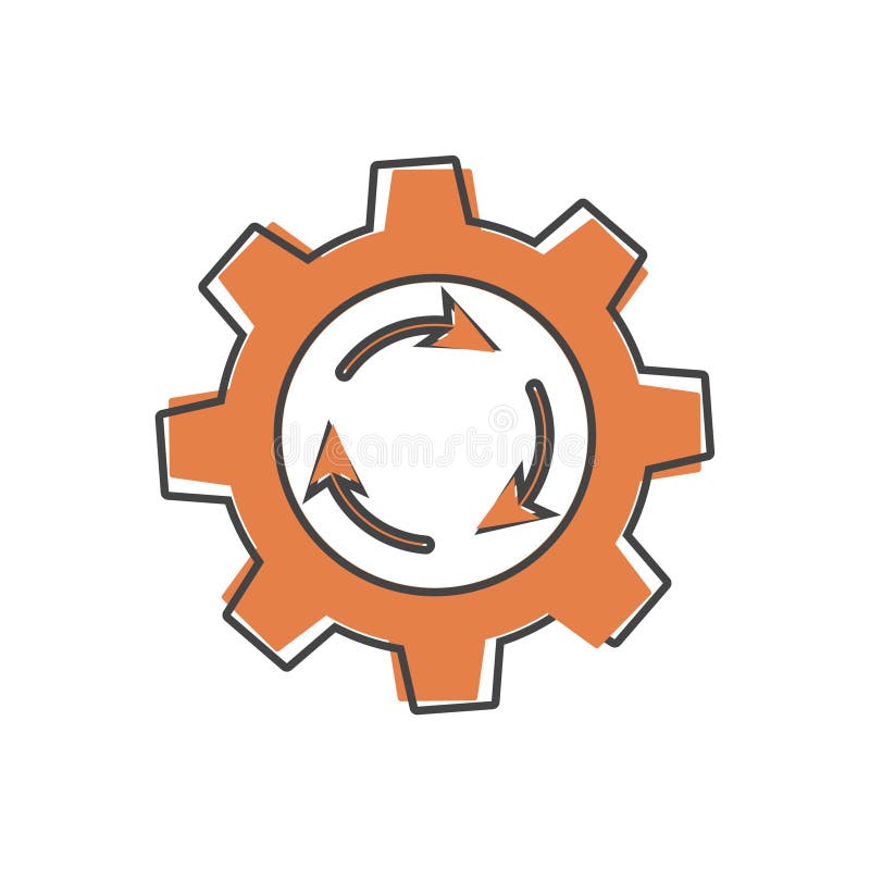 Process Optimization Vector Icon on White Isolated Background Stock ...