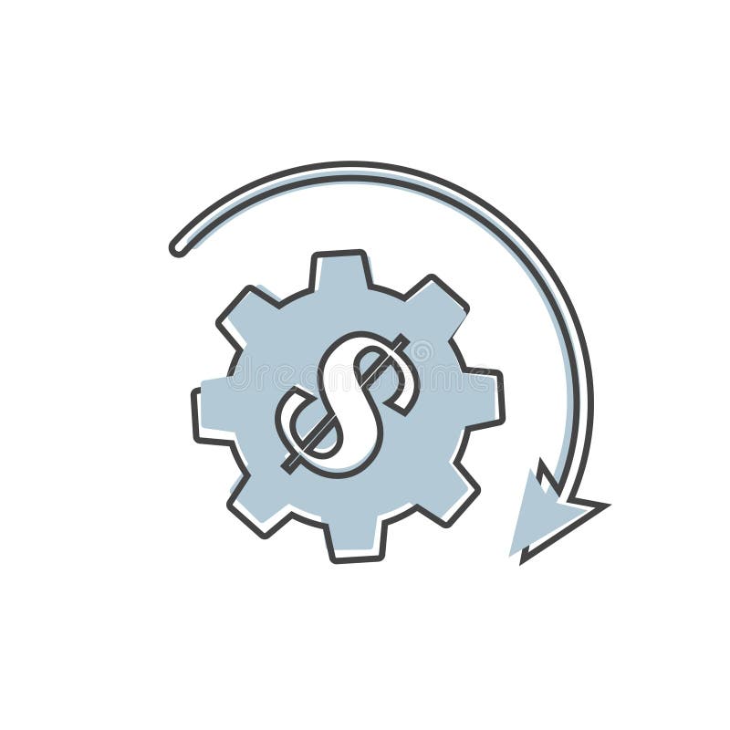 Process Optimization Vector Icon on White Isolated Background Stock ...