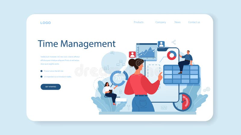 Process Optimization Web Banner or Landing Page. Idea of Business Stock ...