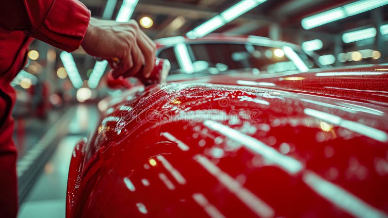 Process of Our Advanced Paint Correction Service, Focusing on a ...