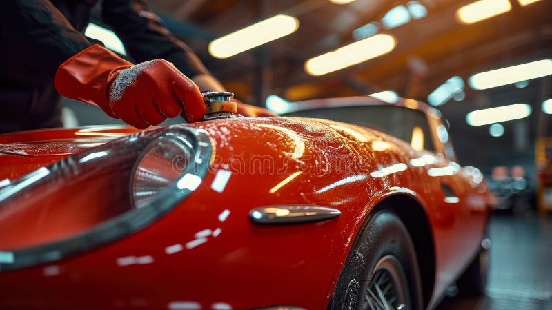 Process of Our Advanced Paint Correction Service, Focusing on a ...