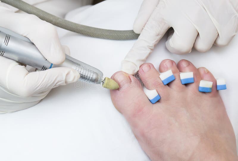 Process of pedicure stock image. Image of foot, caucasian - 50871999
