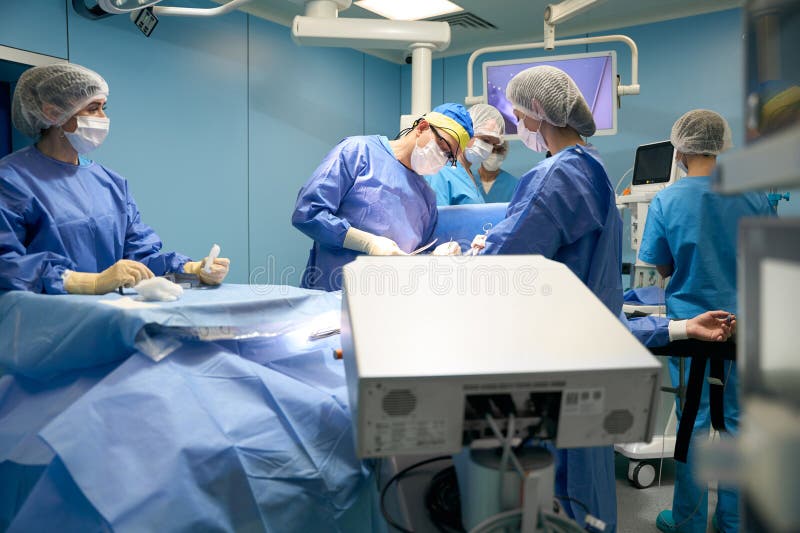 Process of Performing a Surgical Operation by Team of Professionals ...