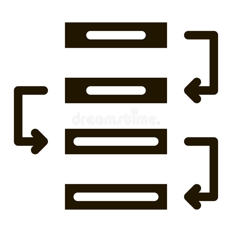 Process Plan Icon Vector Glyph Illustration Stock Vector - Illustration ...