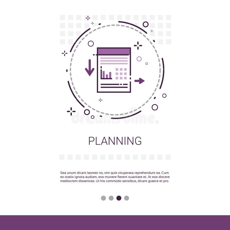 Process Planning Business Strategy Marketing Web Banner with Copy Space ...