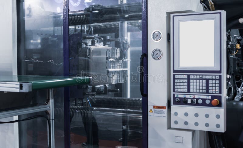 Process of Plastic Injection Molding Press Machine Stock Image - Image ...