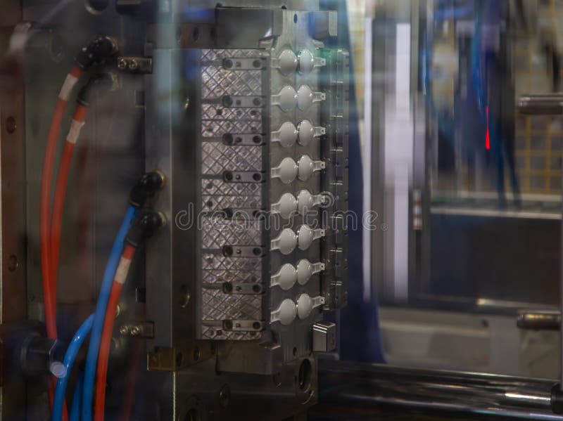 Process of Plastic Injection Molding Press Machine Stock Image - Image ...