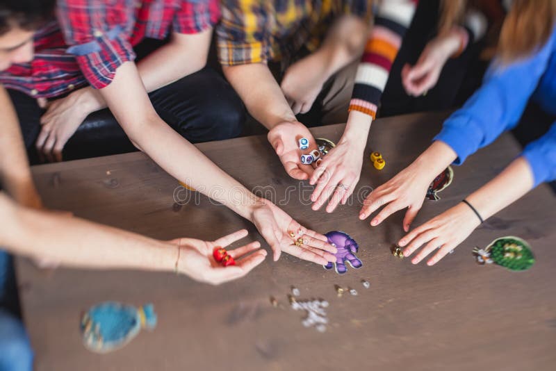 Process of Playing Board Game and Having Fun with Friends and Family ...