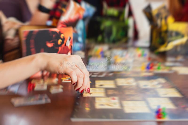 Process of Playing Board Game and Having Fun with Friends and Family ...