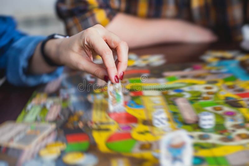 Process of Playing Board Game and Having Fun with Friends and Family ...