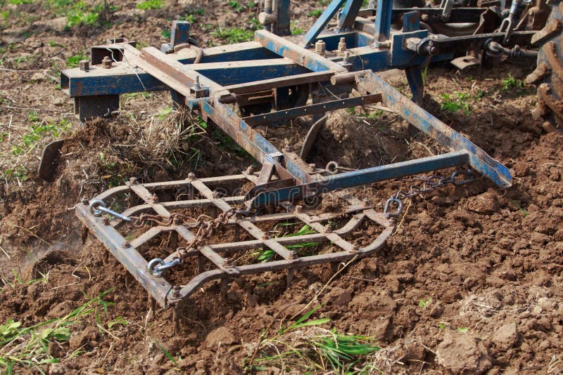 Process of plowing land stock image. Image of nature - 189025273