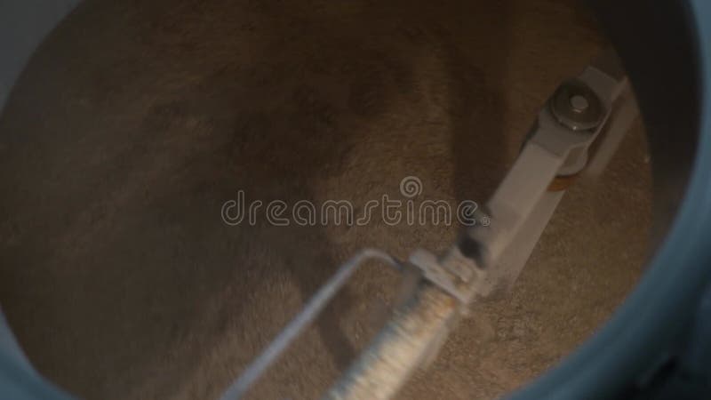 The Process of Pouring Brewing Malt into the Malt Hopper of Crushing ...