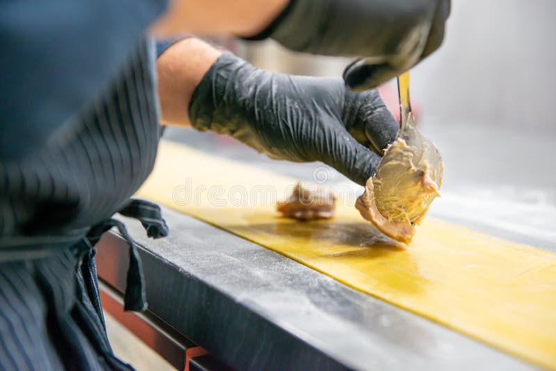Process of Preparation of Italian Pasta, Handmade Pasta, Italian ...