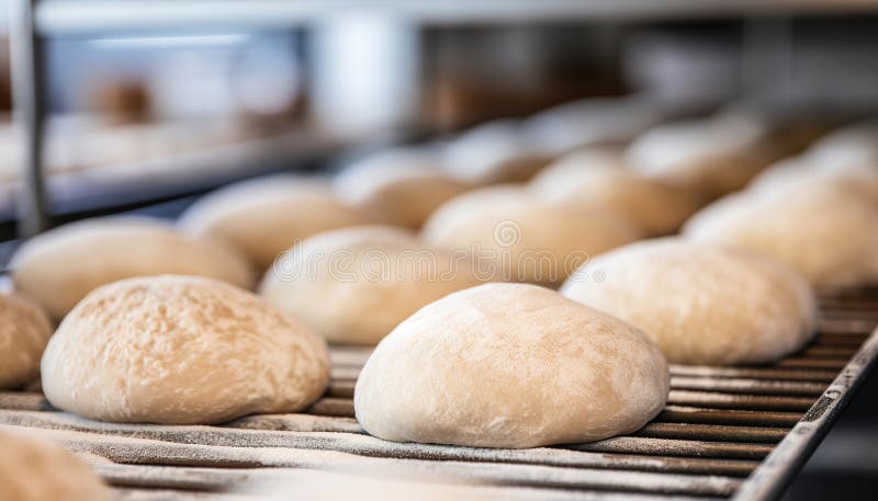 Close-up of the Dough Fermentation Process, Natural and Organic ...
