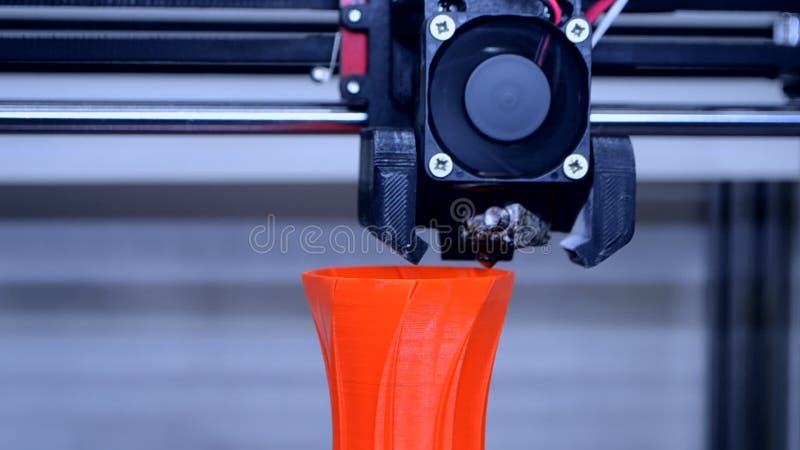 Process Printing Model on 3d Printer. 3D High Tech Digital Printer ...