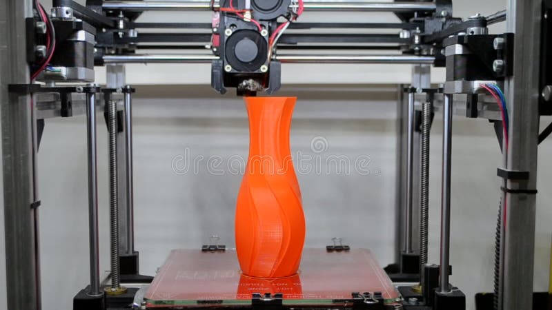 Process Printing Model on 3d Printer. 3D High Tech Digital Printer ...