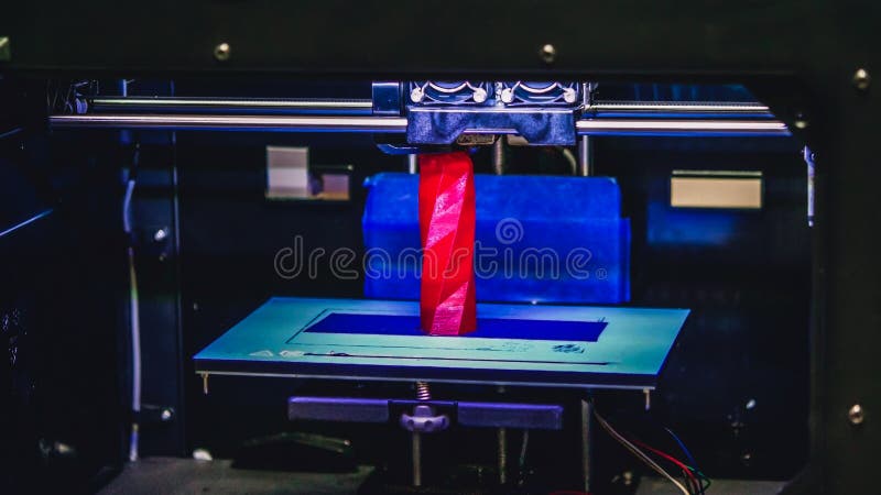 Process Printing Model on 3d Printer. High Tech Digital Printer Stock ...