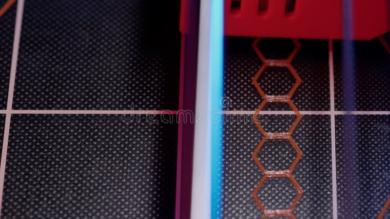 The Process of Printing a Part on a 3D Printer, Close-up. Watch As Our ...