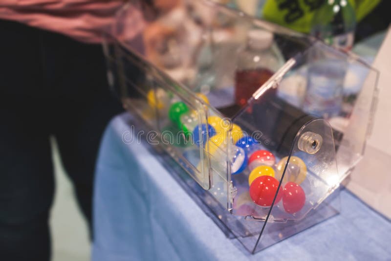 Process of Prize Drawings, Extracting a Winning Numbers of Lottery ...