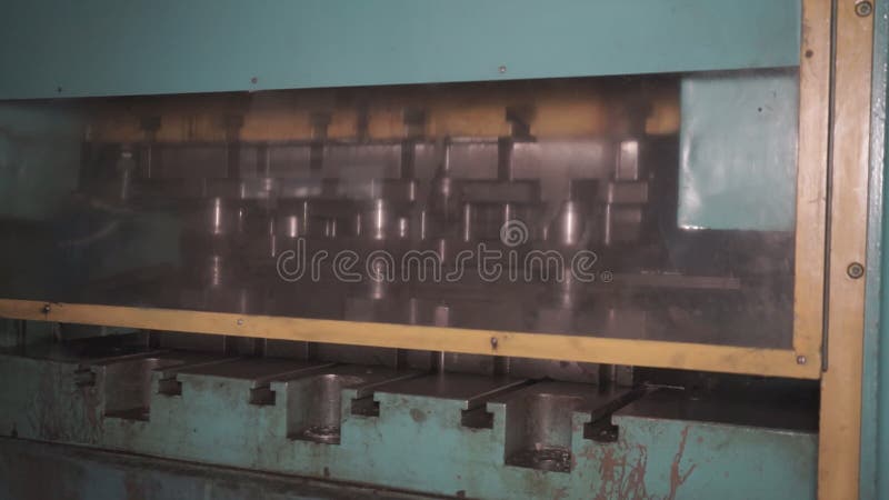 Old Machine Tools in a Large Workshop Stock Footage - Video of ...