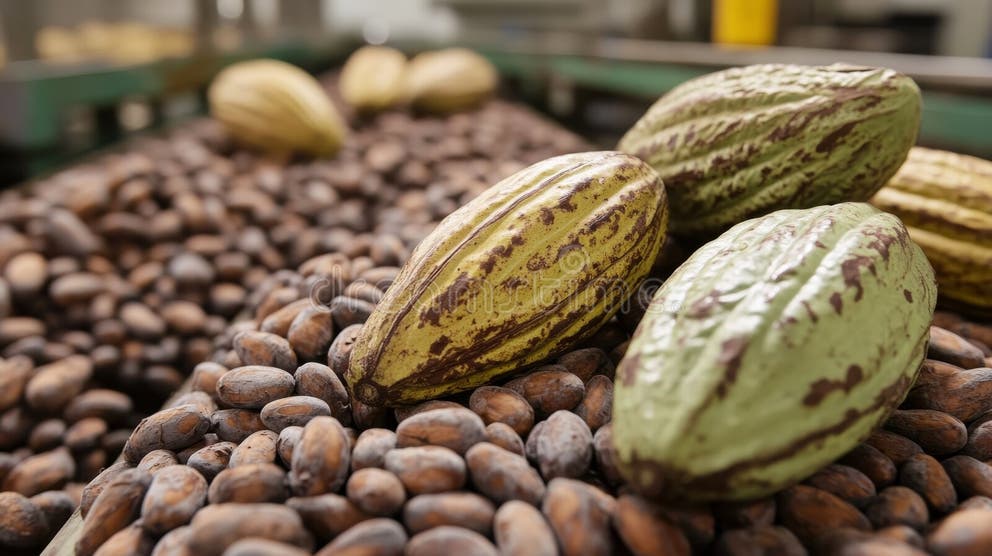 The Process of Producing Chocolate Utilizes Cacao Pods, Beans, and ...