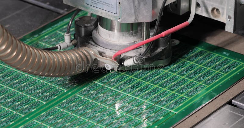 Automatic Soldering Machine Operates with Motherboard Stock Footage ...