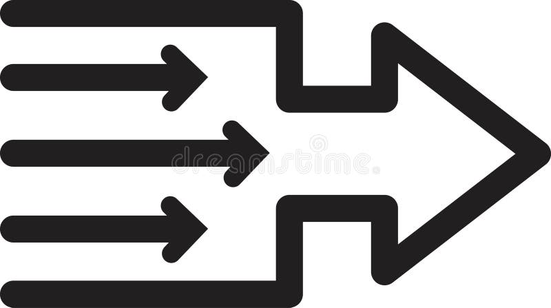 Process Reduction Icon Vector Stock Illustration - Illustration of ...