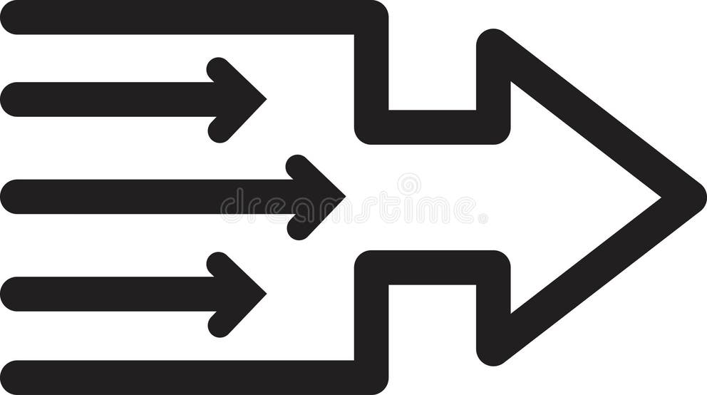 Process Reduction Icon Vector Stock Illustration - Illustration of ...